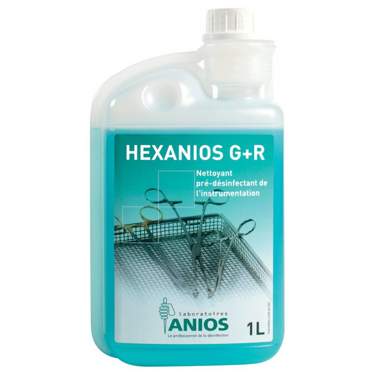 Hexanios G+R Nettoyant et pré-désinfectant - flacon 1 litre - Sofamed